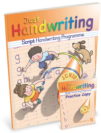 Educate Just Handwriting Senior Infants + Practice Copy Script - Craftyart